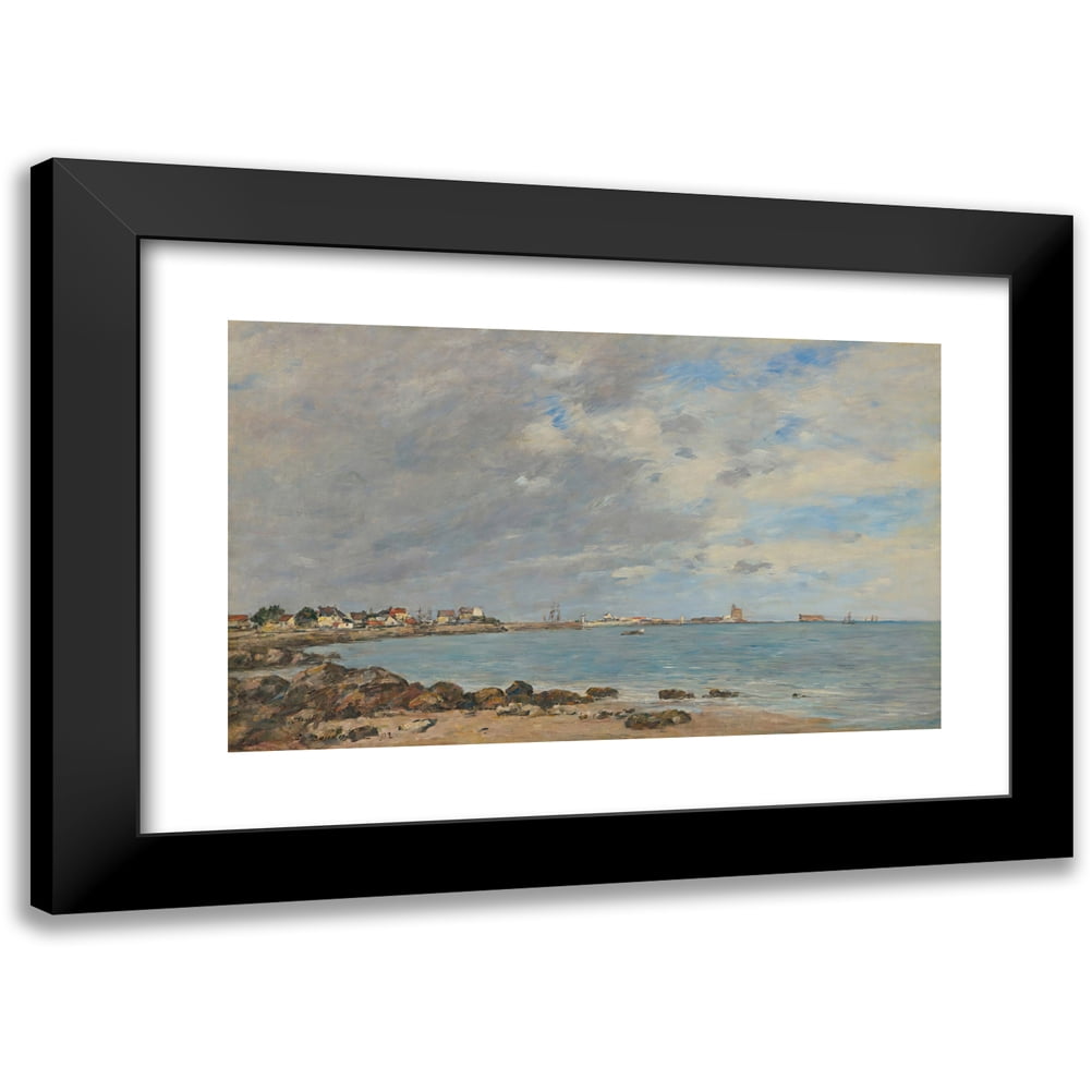 Eugène Boudin 24x16 Black Modern Framed Museum Art Print Titled - Saint ...