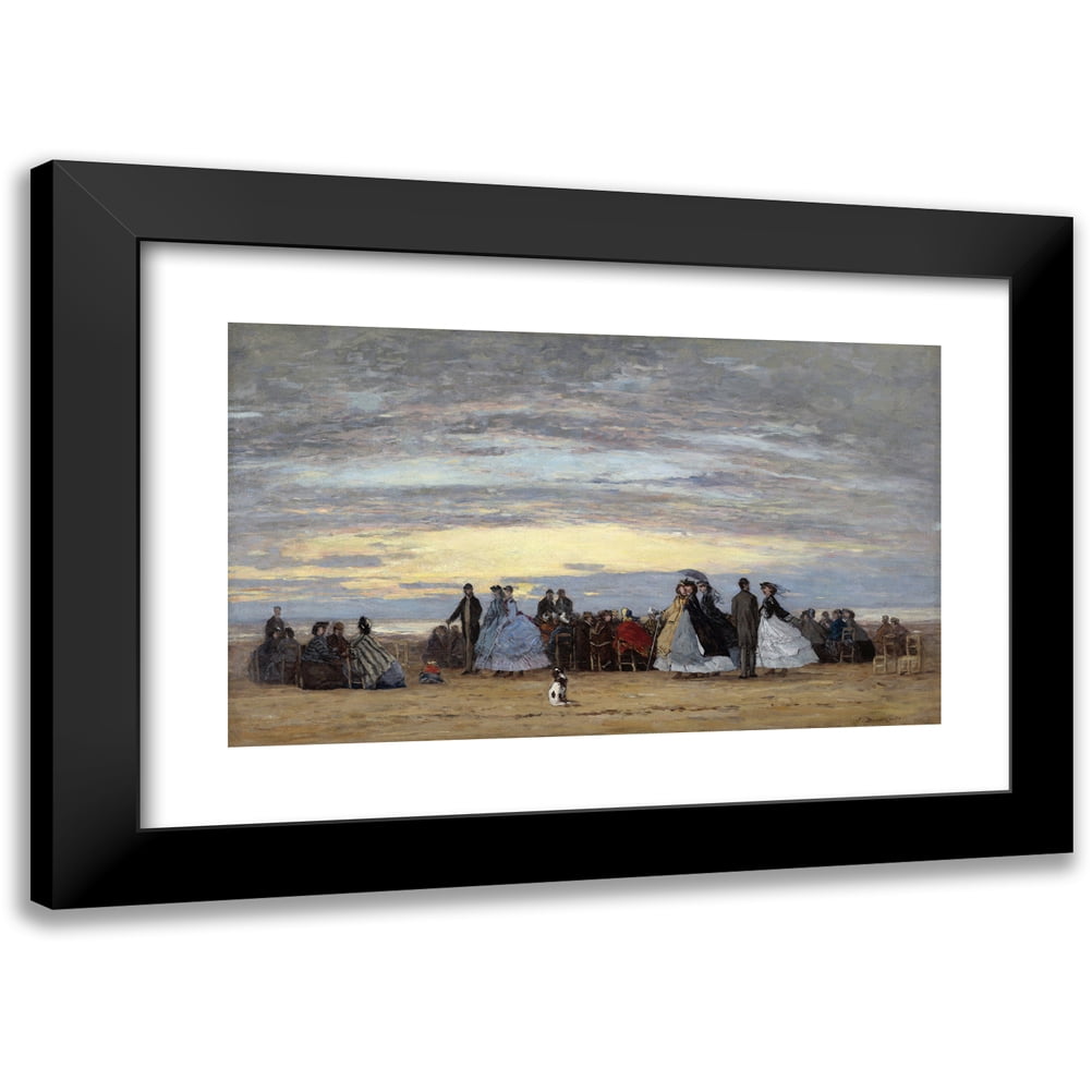 Eugène Boudin 24x16 Black Modern Framed Museum Art Print Titled - The ...