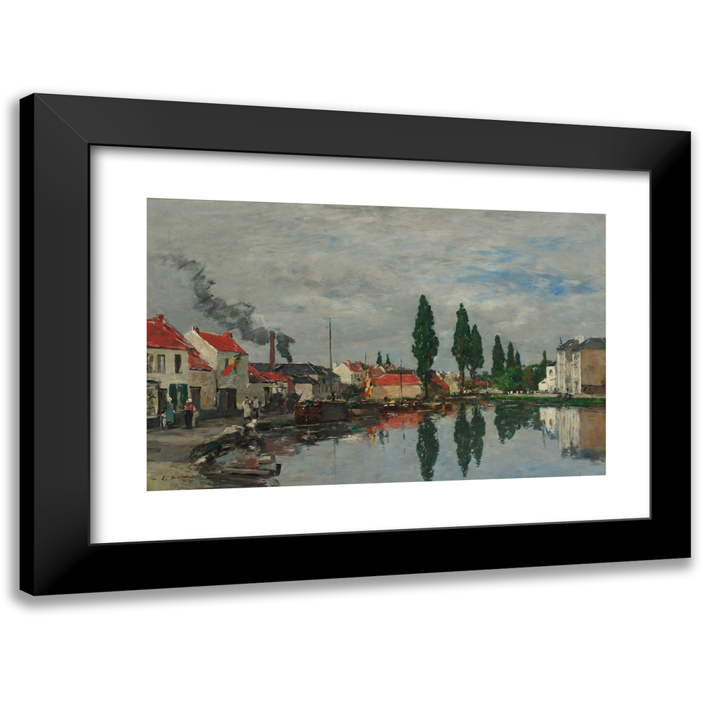 Eugène Boudin 24x17 Black Modern Framed Museum Art Print Titled ...