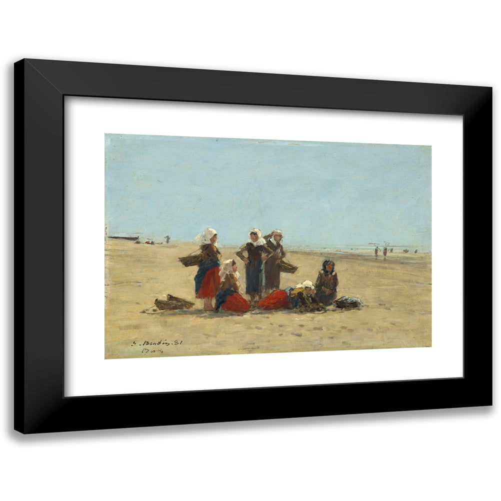 Eugène Boudin 24x18 Black Modern Framed Museum Art Print Titled - Women ...