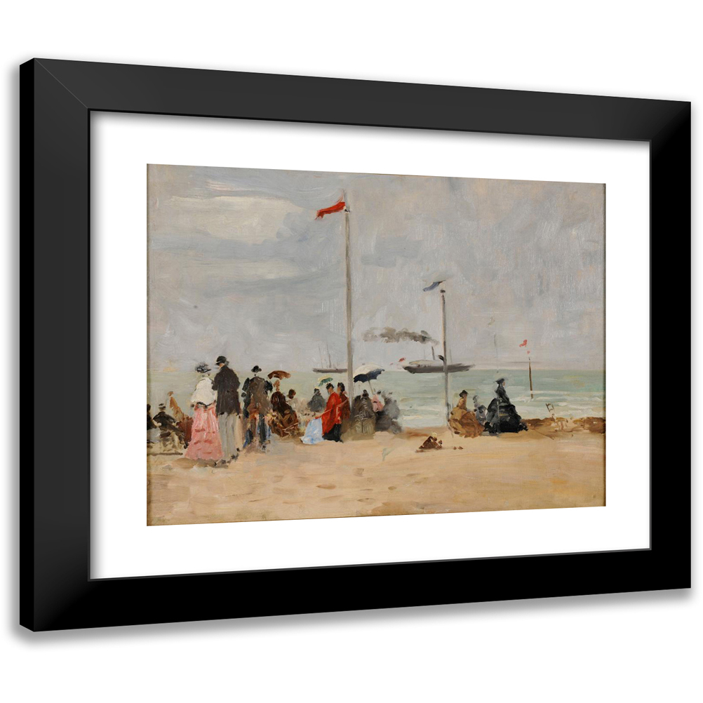 Eugène Boudin 24x20 Black Modern Framed Museum Art Print Titled - On ...