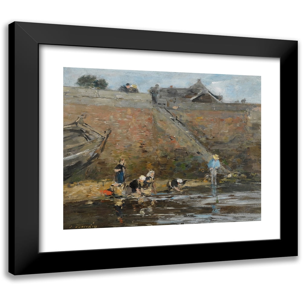 Eugène Boudin 24x20 Black Modern Framed Museum Art Print Titled ...