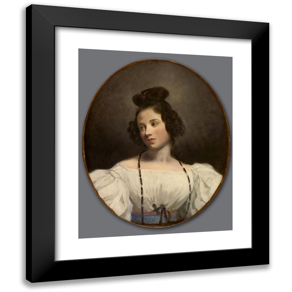 Eugène Delacroix 12x14 Black Modern Framed Museum Art Print Titled ...