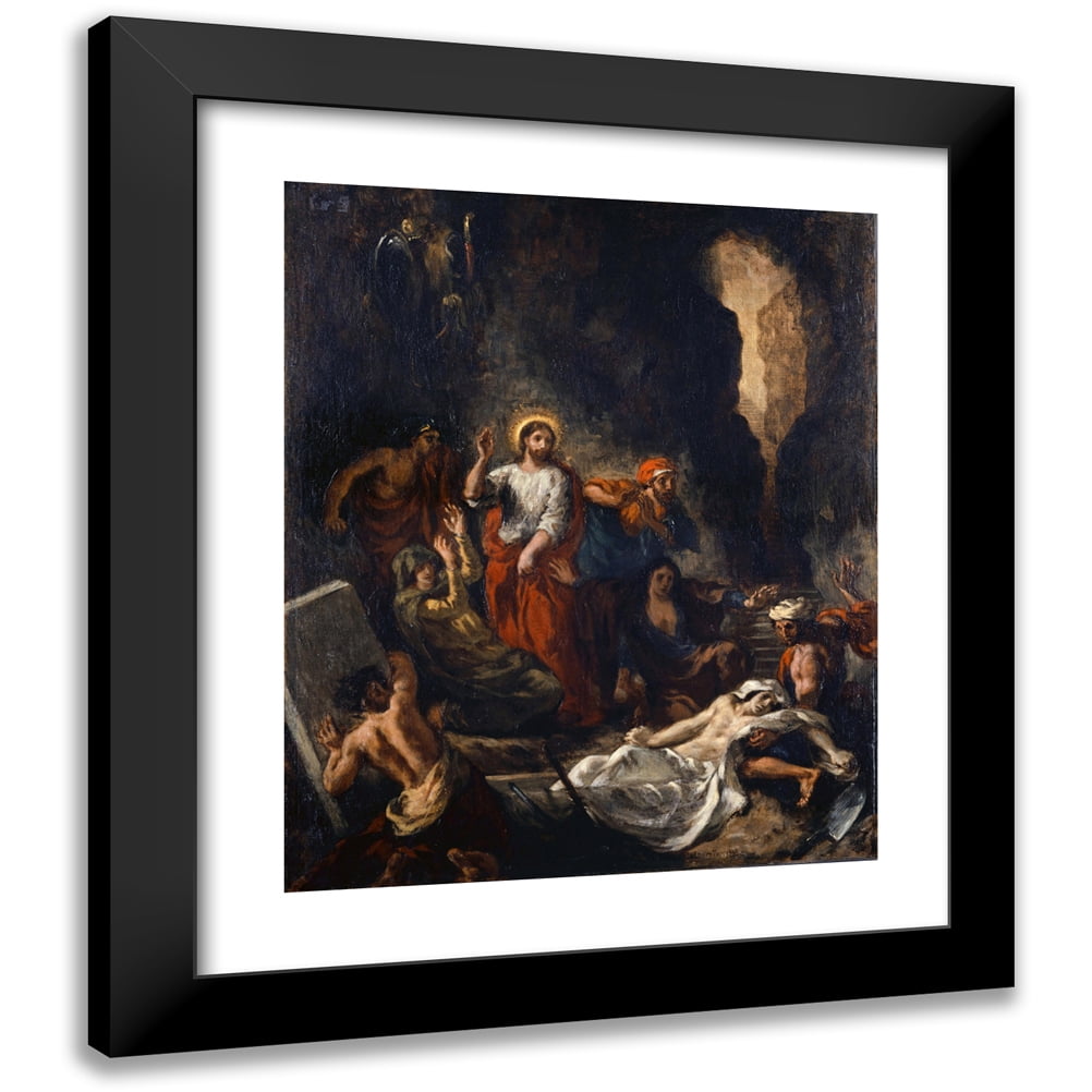Eugène Delacroix 12x14 Black Modern Framed Museum Art Print Titled ...