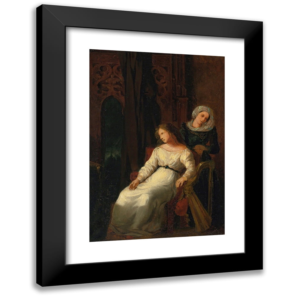 Eugène Delacroix 14x18 Black Modern Framed Museum Art Print Titled ...