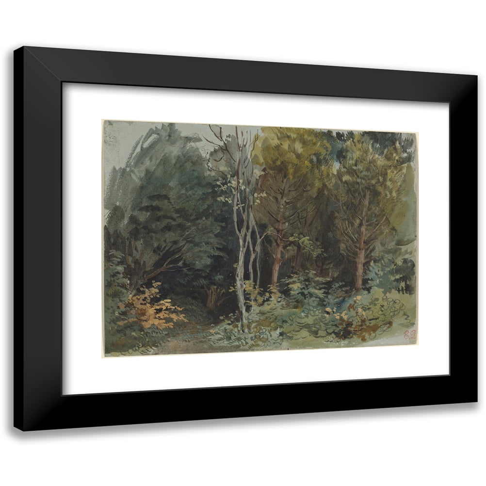 Eugène Delacroix 24x19 Black Modern Framed Museum Art Print Titled ...