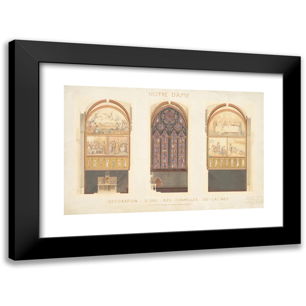 Eugène-Emmanuel Viollet-le-Duc 14x11 Black Modern Framed Museum Art ...