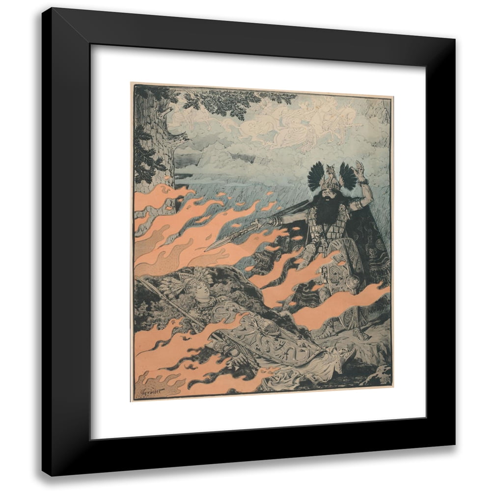 Eugène Grasset 12x14 Black Modern Framed Museum Art Print Titled ...