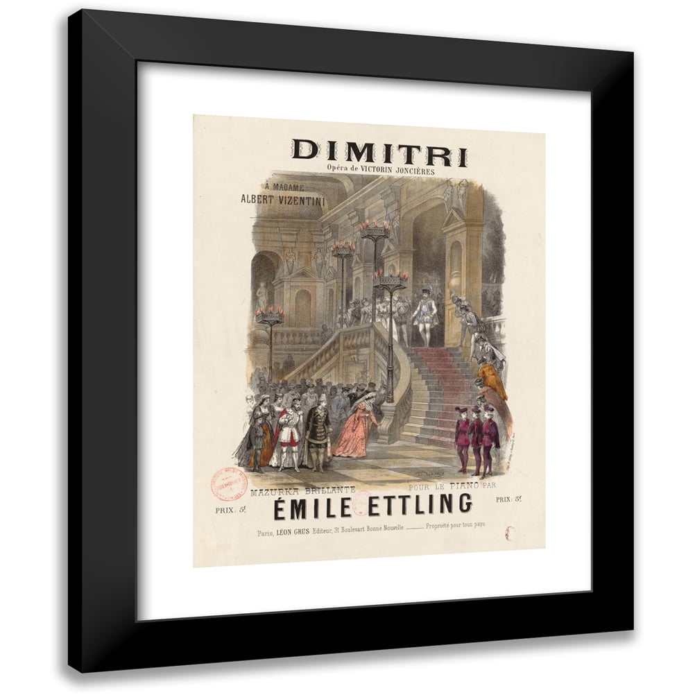 Eugène Lami 12x14 Black Modern Framed Museum Art Print Titled - Post ...