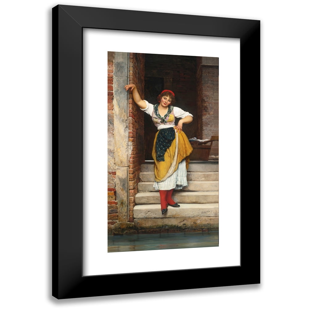 Eugen von Blaas 15x24 Black Modern Framed Museum Art Print Titled ...
