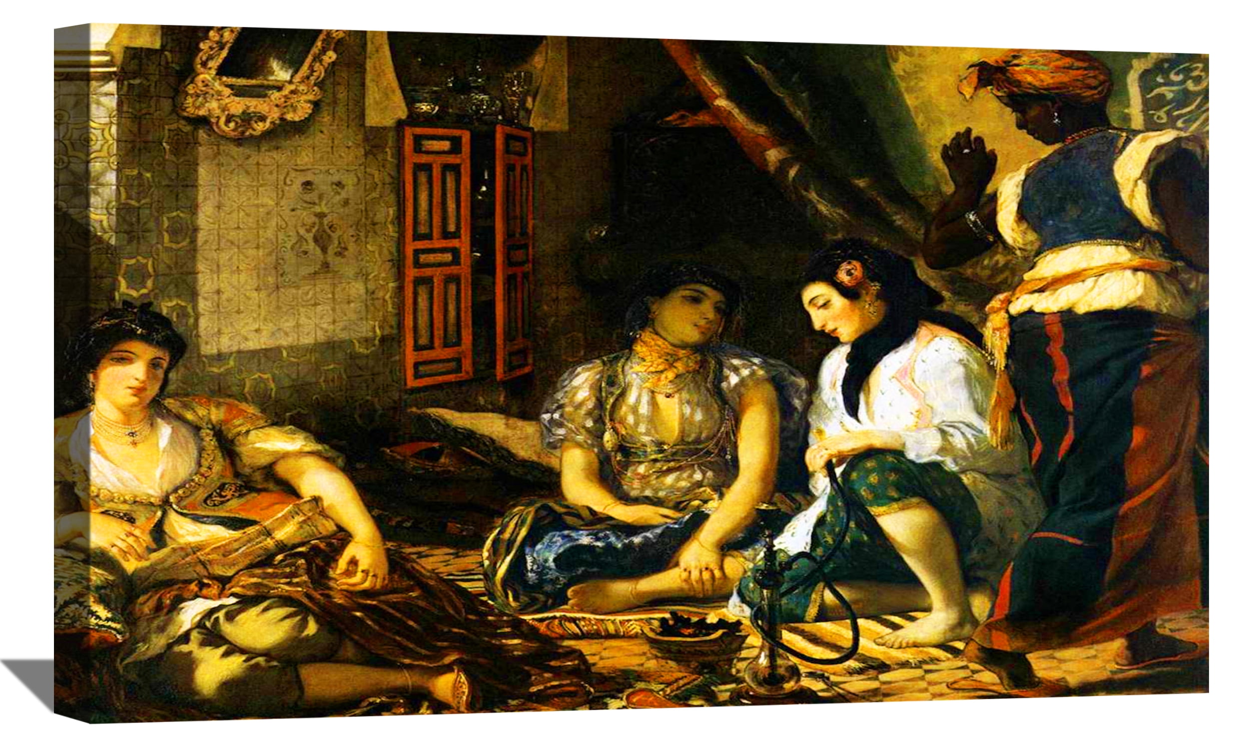 Eugene Delacroix Painting Art Print The Death Of Sardanapalus French Romanticism Canvas Art ...