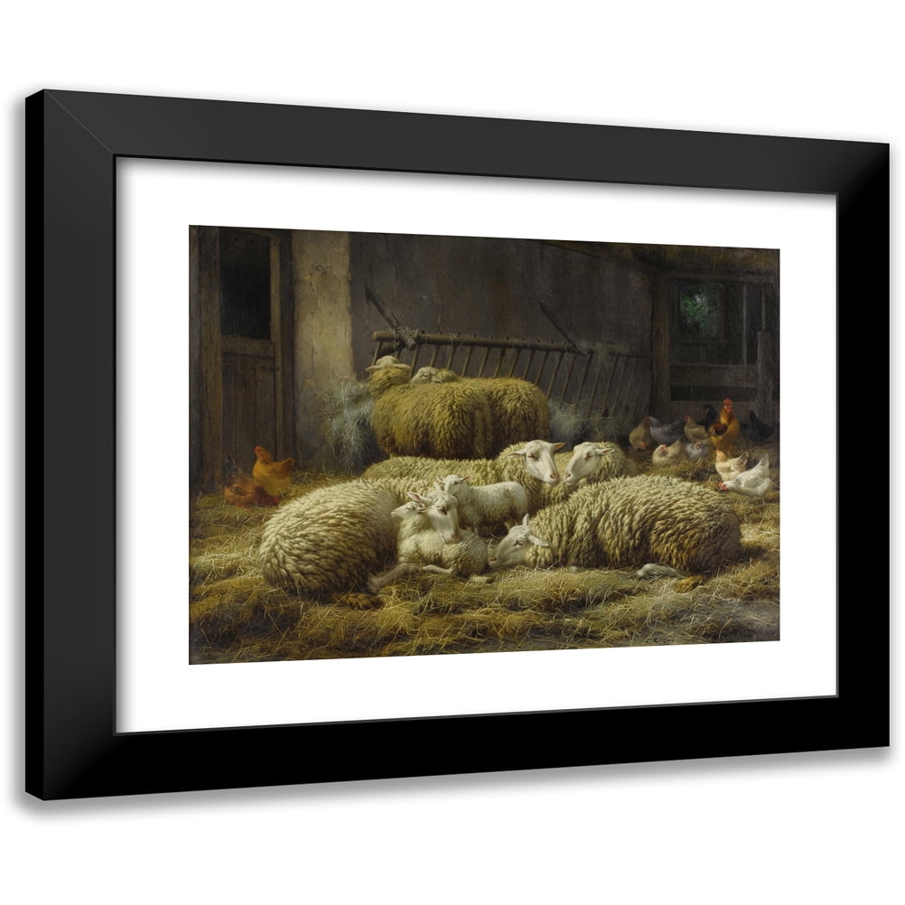 Eugene Remy Maes 14x11 Black Modern Framed Museum Art Print Titled ...