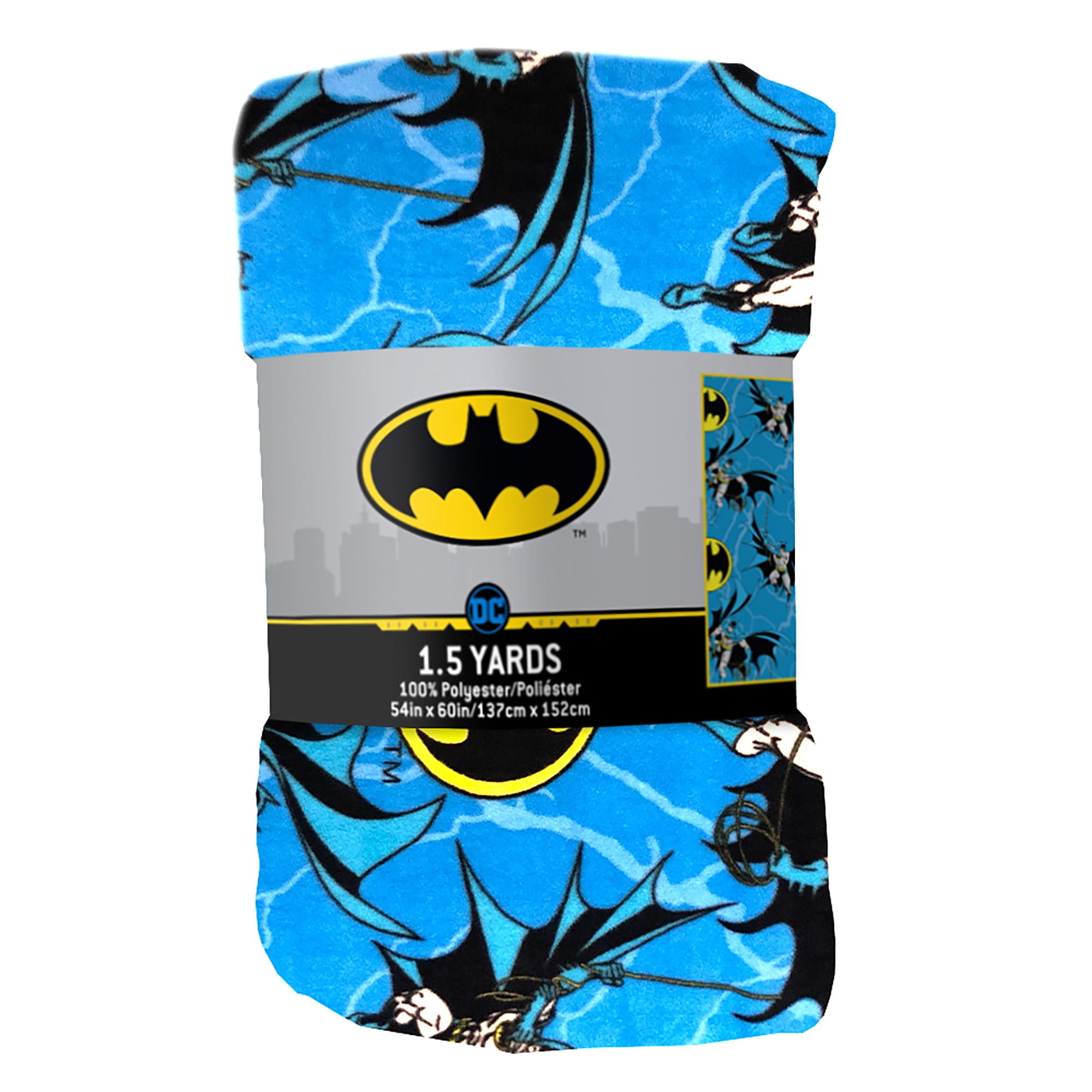 Eugene Textiles, DC Comics Batman Rope print , Anti- pill Fleece 60" x 1.5 Yard 100% Polyester ...
