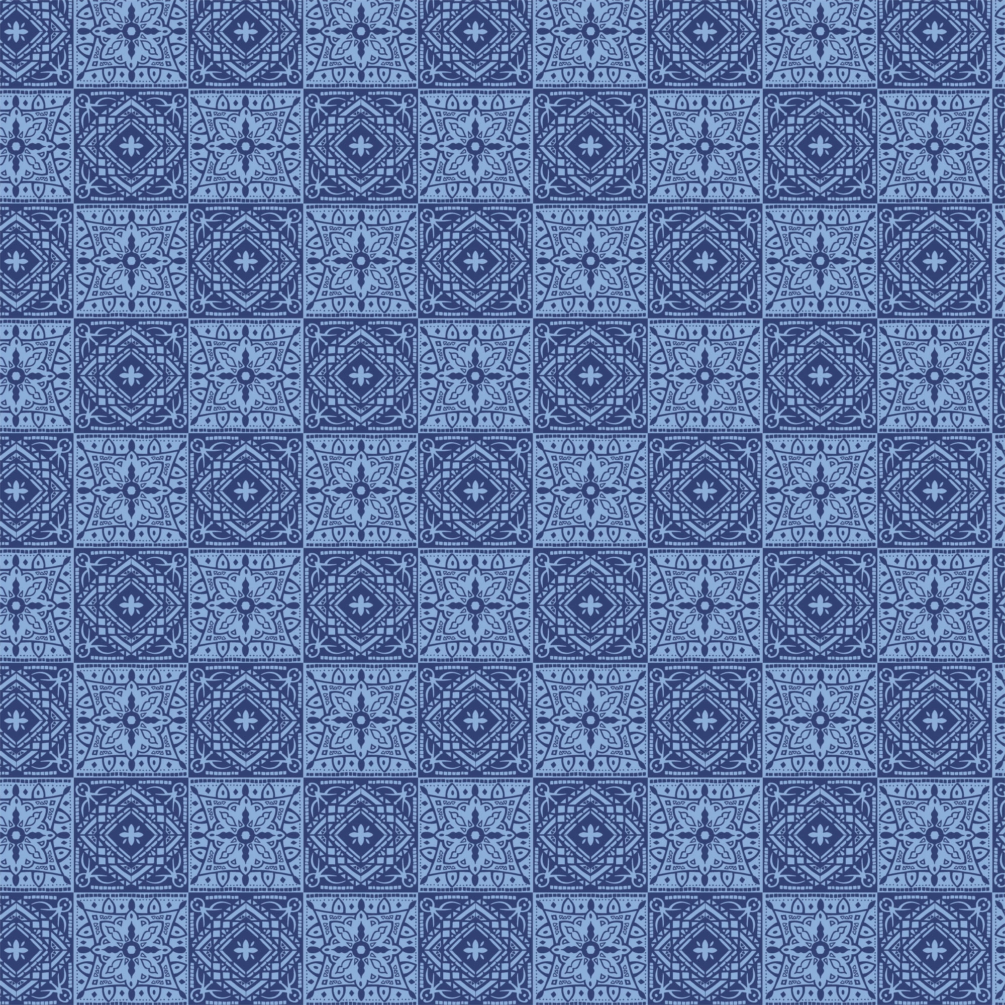 Eugene Textiles Premium Tiles print collection , Width 44' 100% Cotton ...