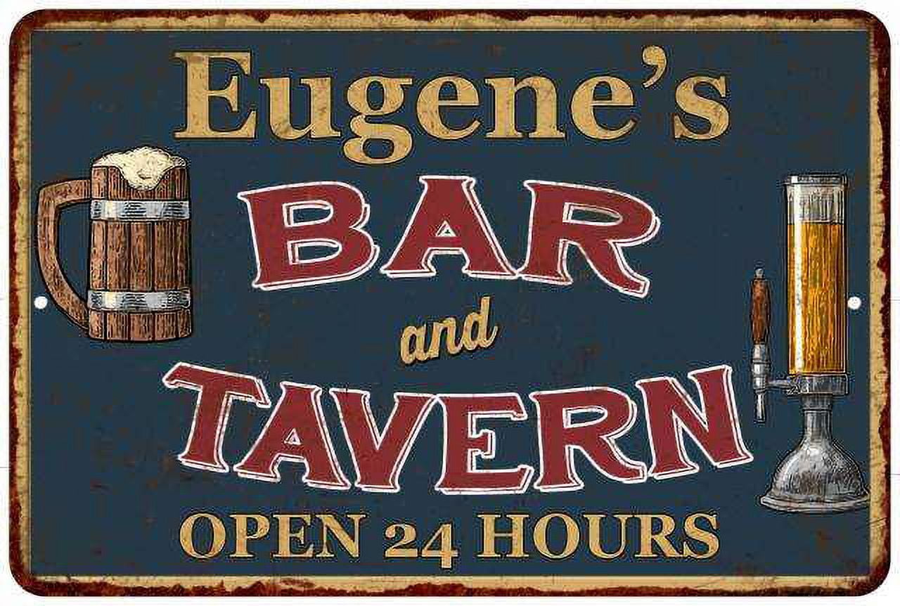 Eugene's Green Bar & Tavern Rustic Sign Decor 8x12 108120047545 ...