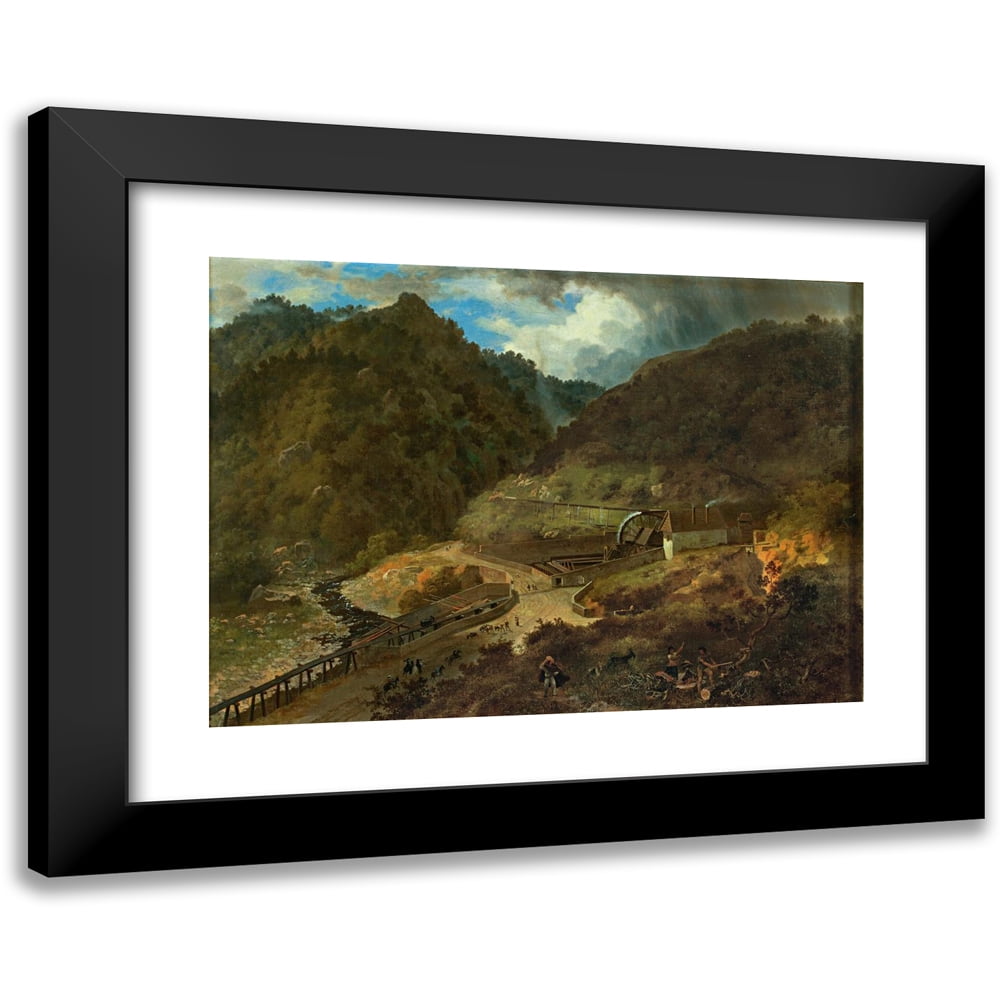 Eugenio Landesio 24x18 Black Modern Framed Museum Art Print Titled ...