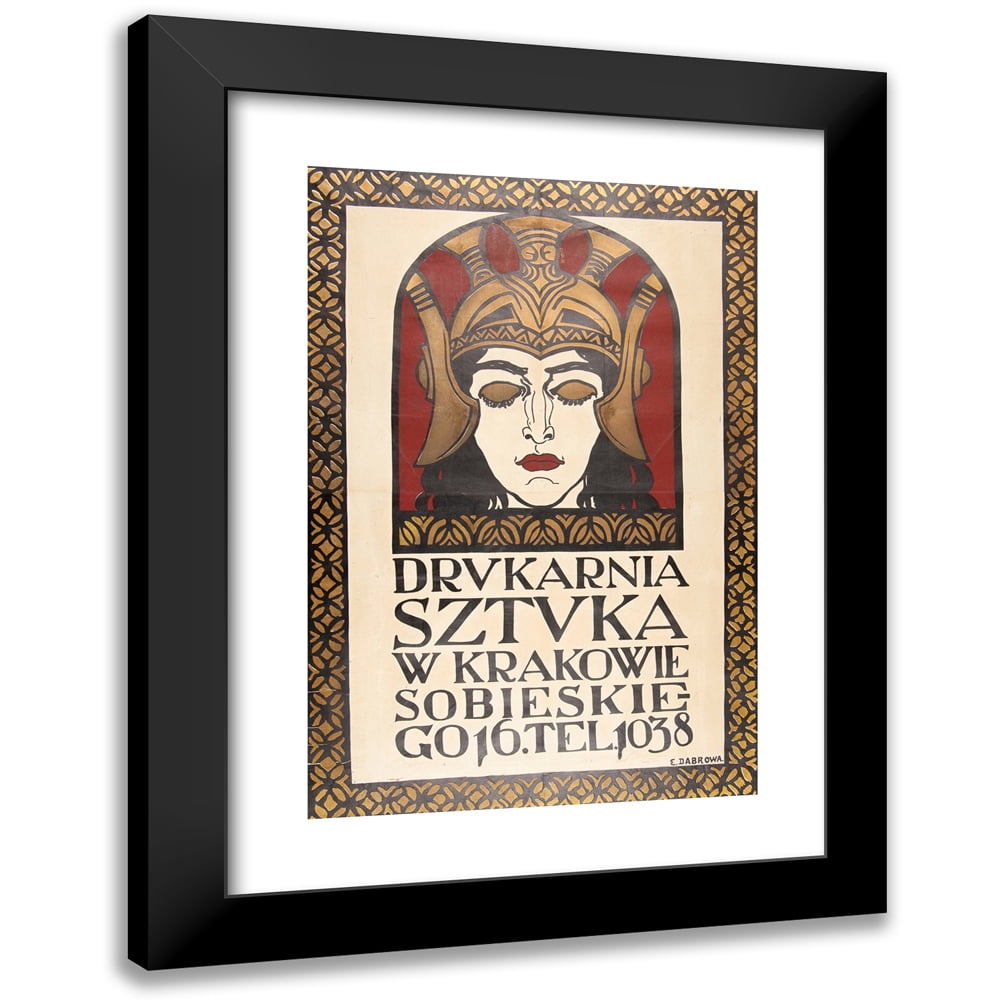 Eugeniusz Ludwik Dąbrowa-Dąbrowski 11x14 Black Modern Framed Museum Art ...