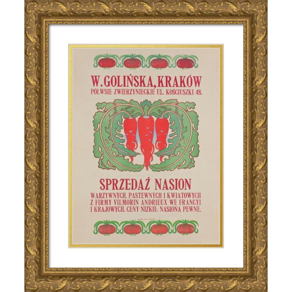 Eugeniusz Ludwik Dąbrowa-Dąbrowski 14x18 Gold Ornate Wood Frame and Double Matted Museum Art ...