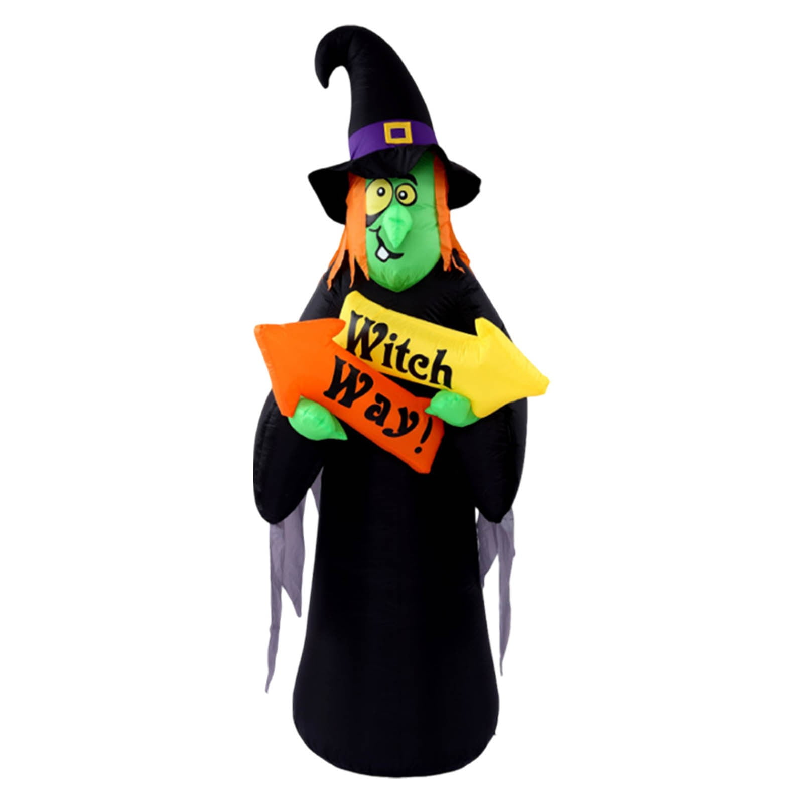 Euiuw Halloween Inflatable Witch Desktop Ornament Scary Party ...