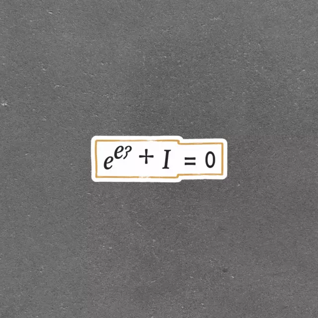 Euler'S Identity Math Equation Sticker - Science Geek Giftphone Decal ...