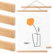 Magnetic Poster Frame with Hanger - Magnetic Light Wood Frame Hanger ...