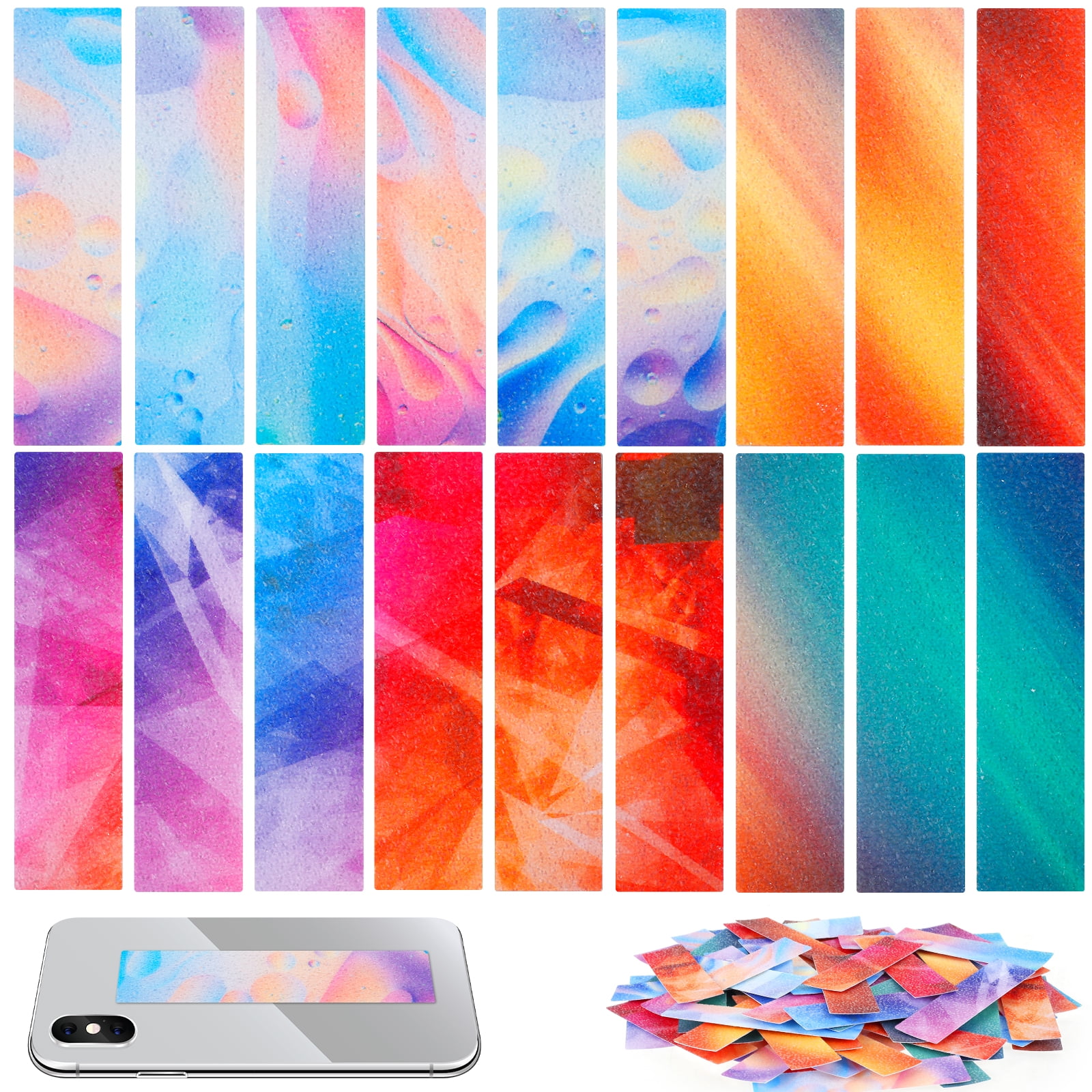 Eummy 72Pcs Calm Stickers Set Reusable Tactile Rough Textured Stickers ...