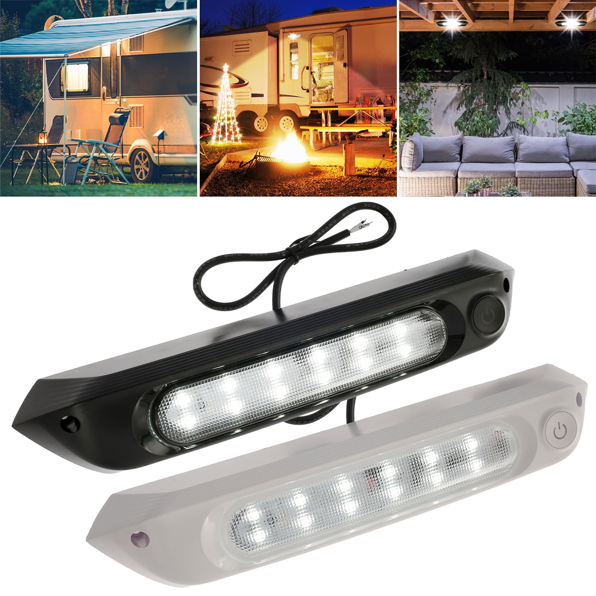 Eummy 8W LED Awning Lights IP67 Waterproof RV Exterior Awning Lights ...
