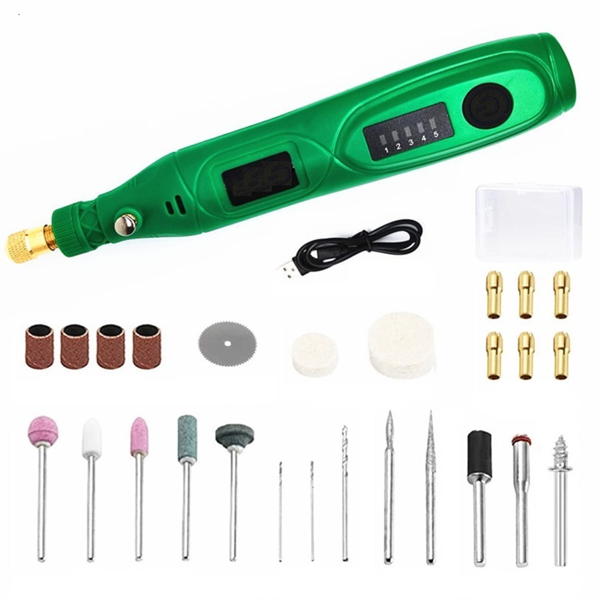 Eummy Cordless Rotary Tool Adjustable Speed Mini Electric Grinder ...