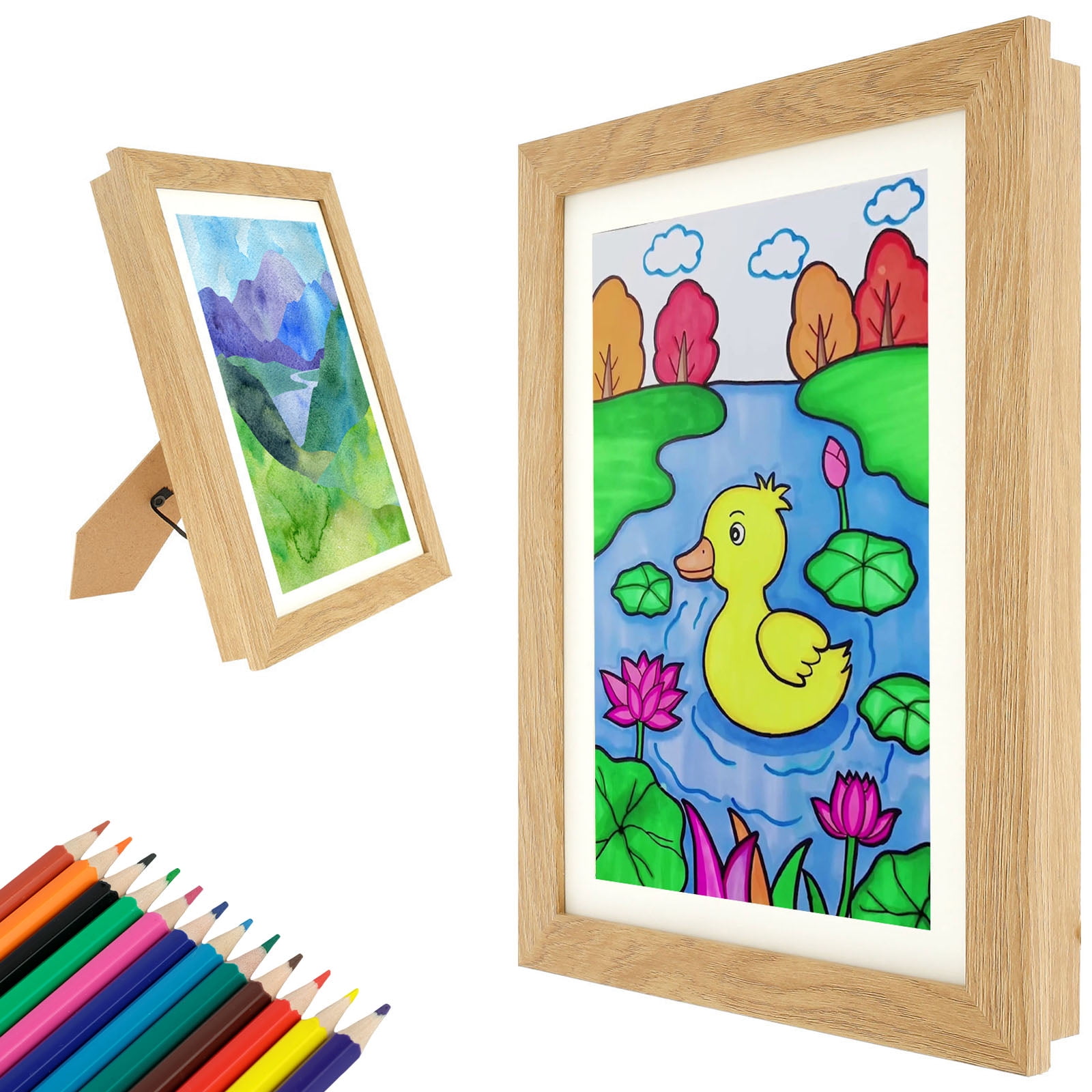 Eummy Kids Art Frame 13.4×10inch Front Opening Kids Artwork Frames ...