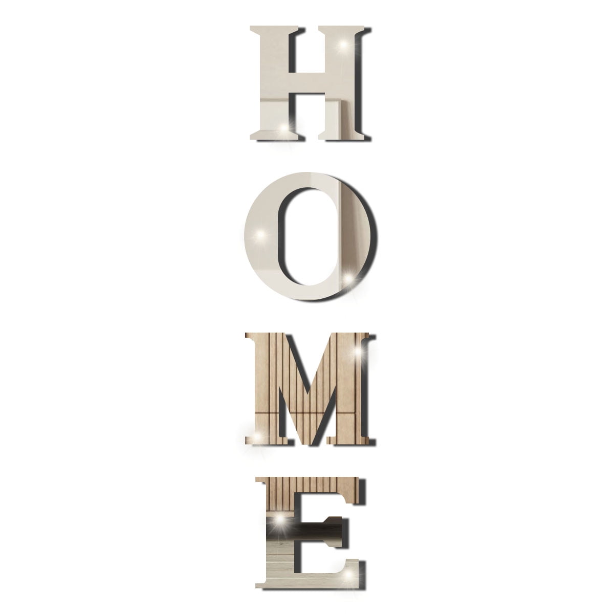 Eummy Set of 4 Home Sign Letters Wall Sign 20x22CM DIY Decorative Wall ...