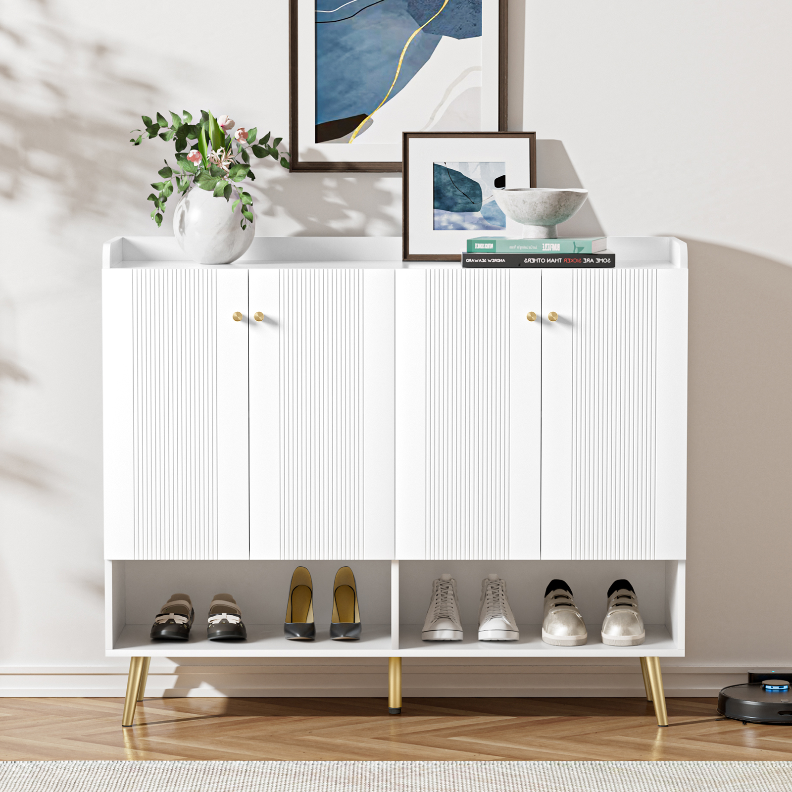 Baxton Studio Gisela Modern and Contemporary Two-tone Oak and Dark Gray ...