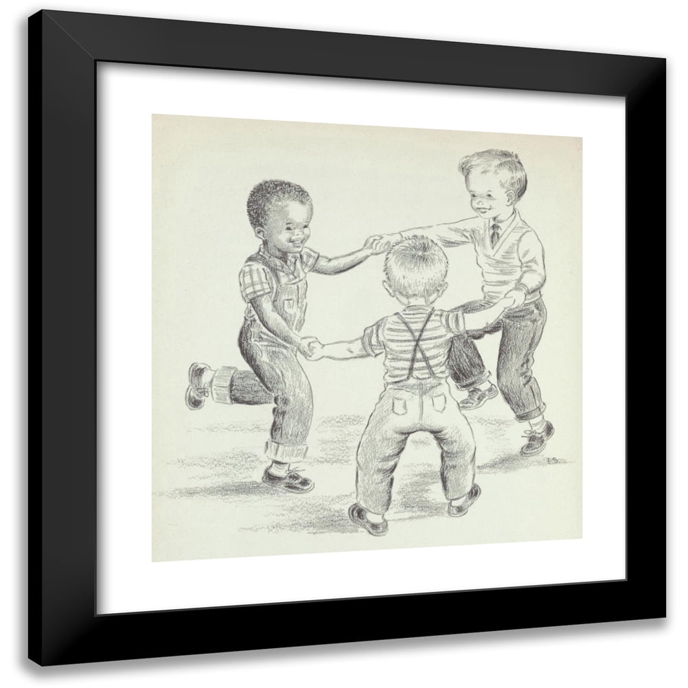 Eunice Young Smith 12x12 Black Modern Framed Museum Art Print Titled ...