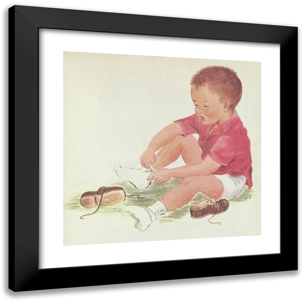 Eunice Young Smith 15x15 Black Modern Framed Museum Art Print Titled ...