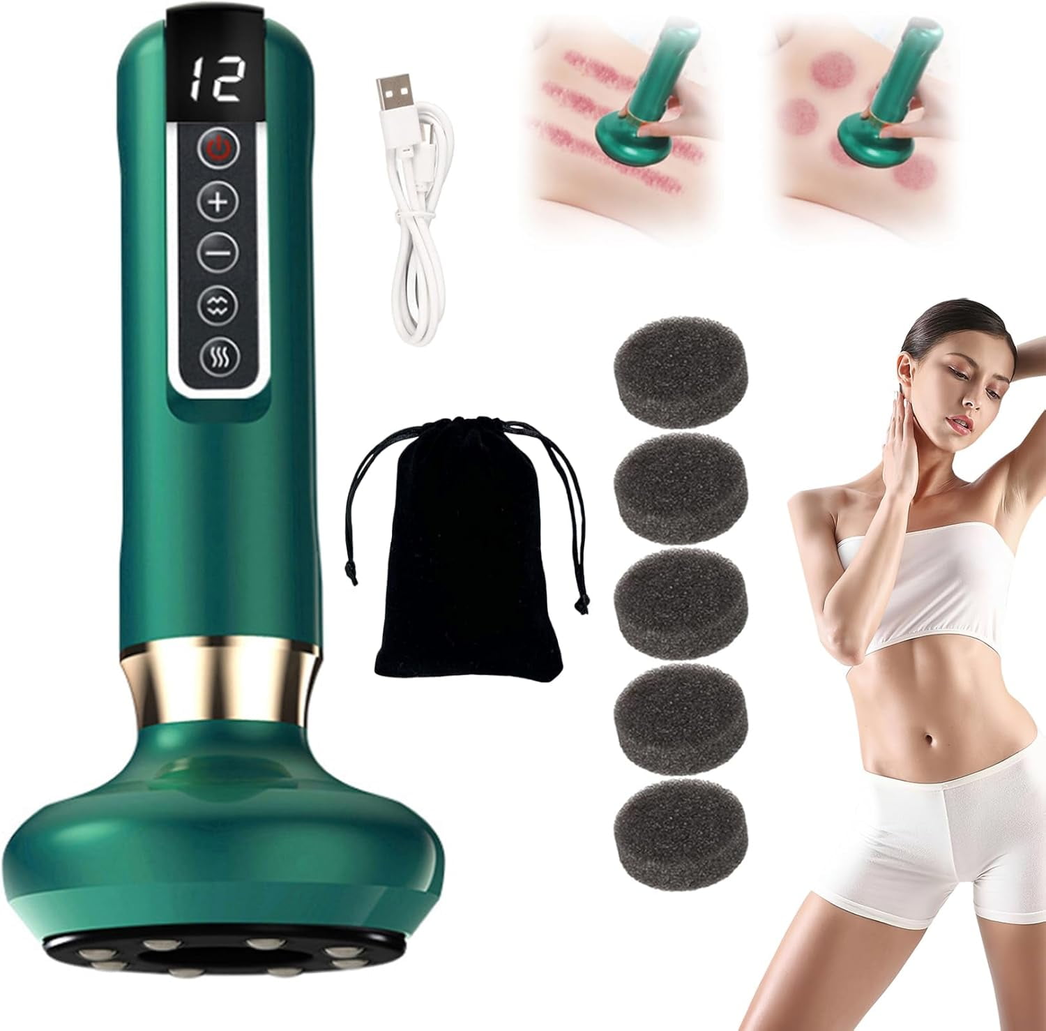 Euphonor Cellulite - Handheld Anti Cellulite Massager for Abdomen ...