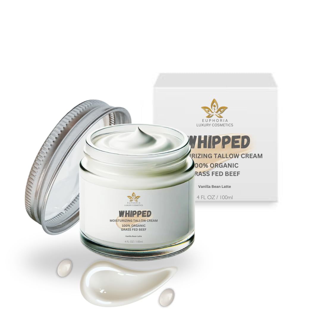 Euphoria Luxury Cosmetics Beef Tallow for Skin Care -100% Grass Fed ...