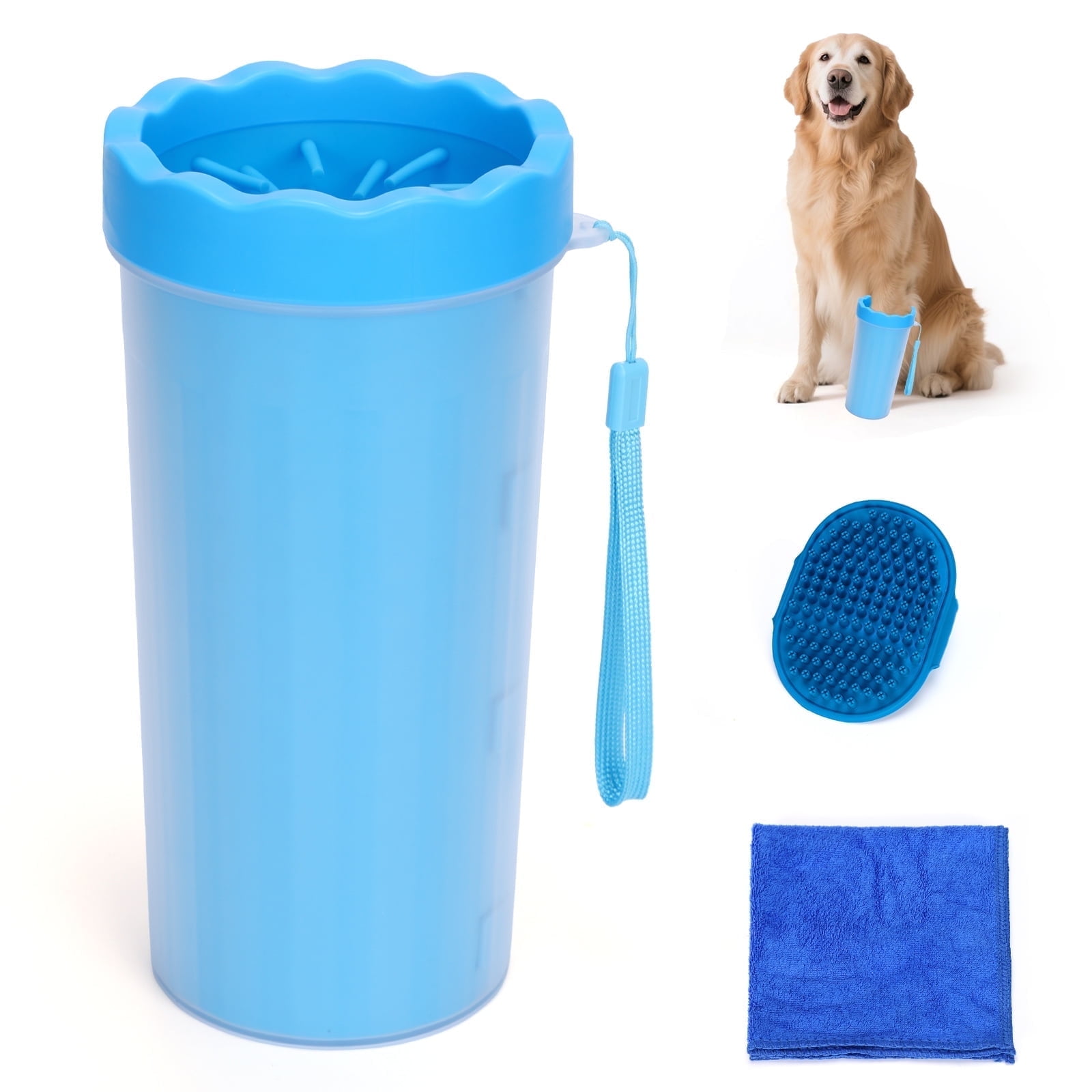Euqvunn Large Dog Paw Cleaner Cup, Portable Paw Washer for Dogs and ...