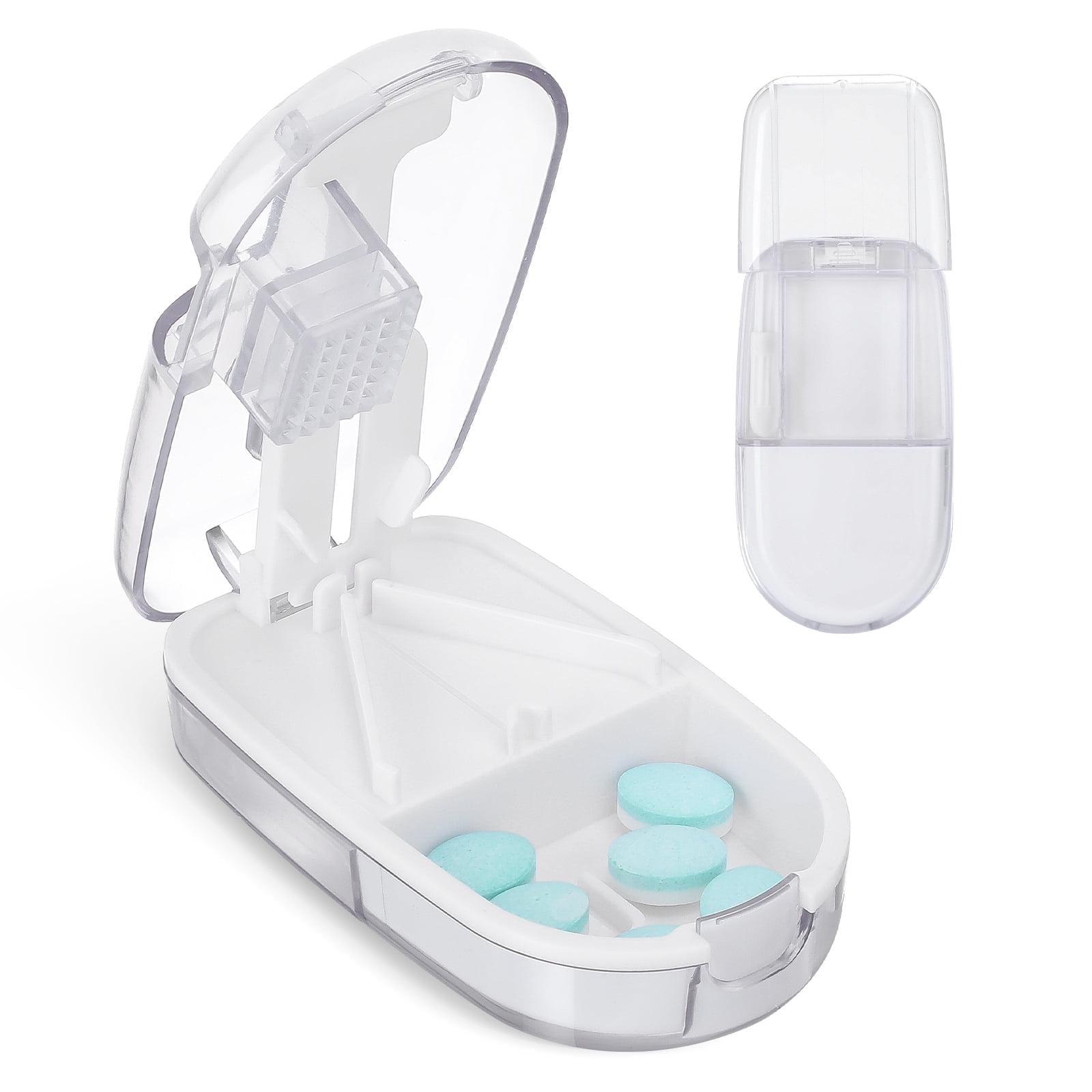 Euqvunn Pill Cutter for Precise Splitting – Sharp Stainless Steel Blade ...