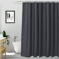 Eurcross Dark Gray Fabric Shower Curtain Liner 72x72 Waterproof