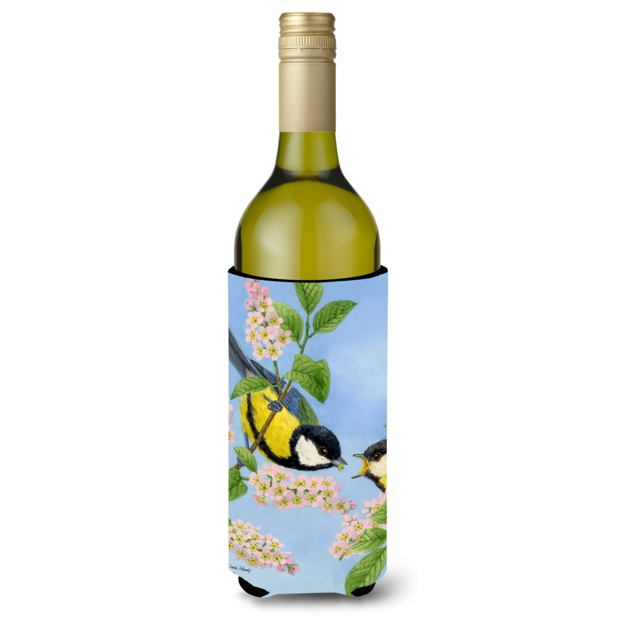 Eurasian Blue **** Birds Wine Bottle Hugger - Walmart.com