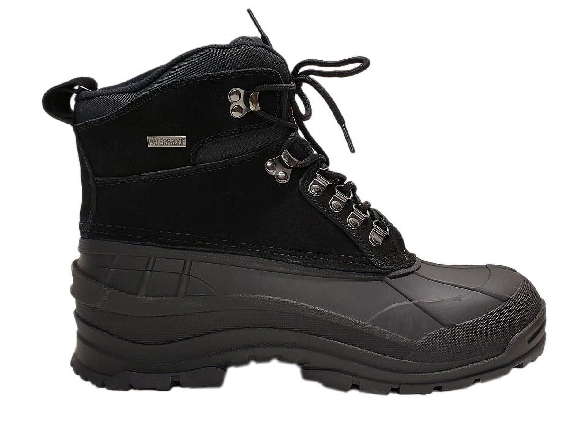 Eurbak Mens Waterproof Outdoor Winter Boot, Adult, Black, 7.5 M US ...