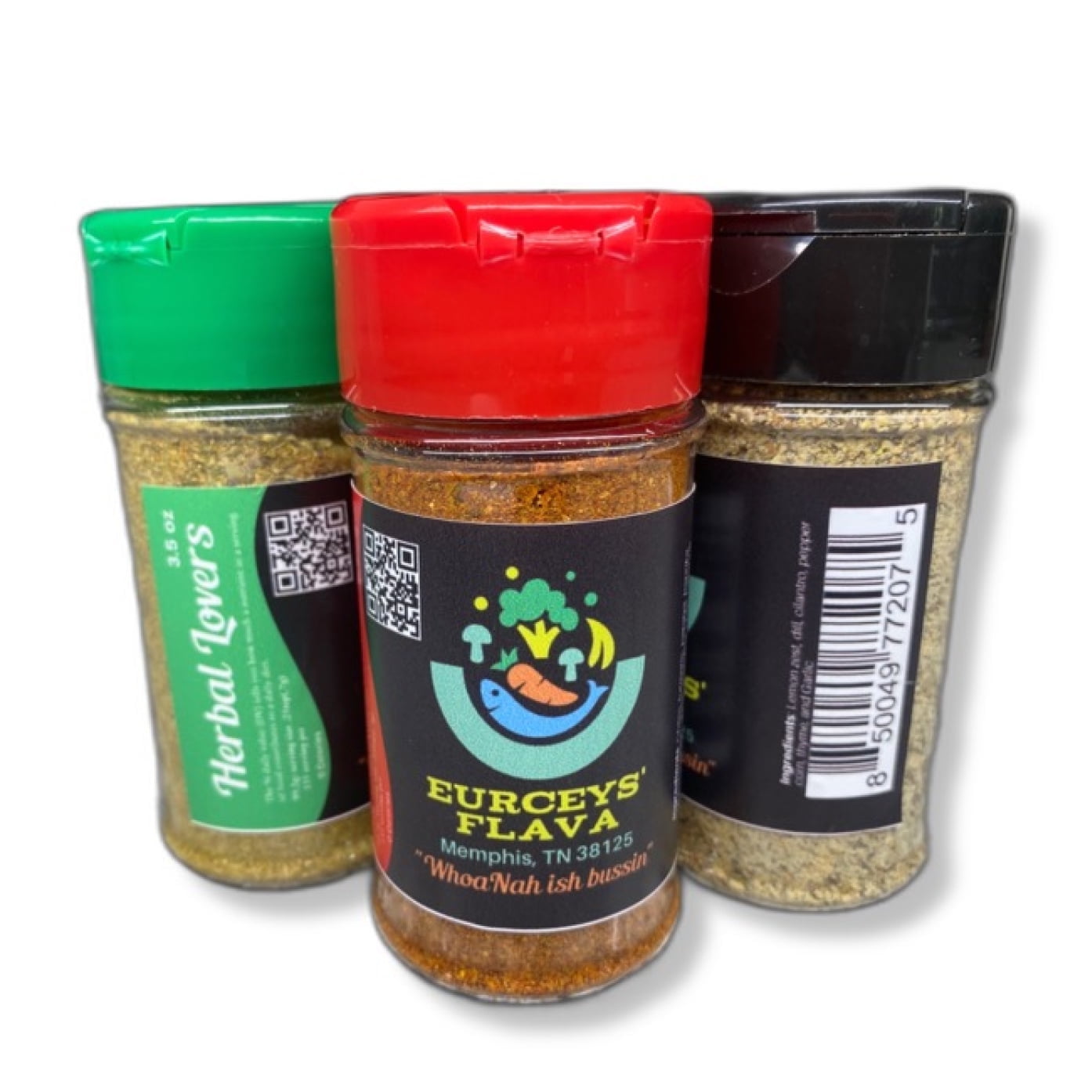 Eurceys' Flava 3-Pack Salt-Free Cajun Seasoning- Mix & Match Flavas - 3 ...