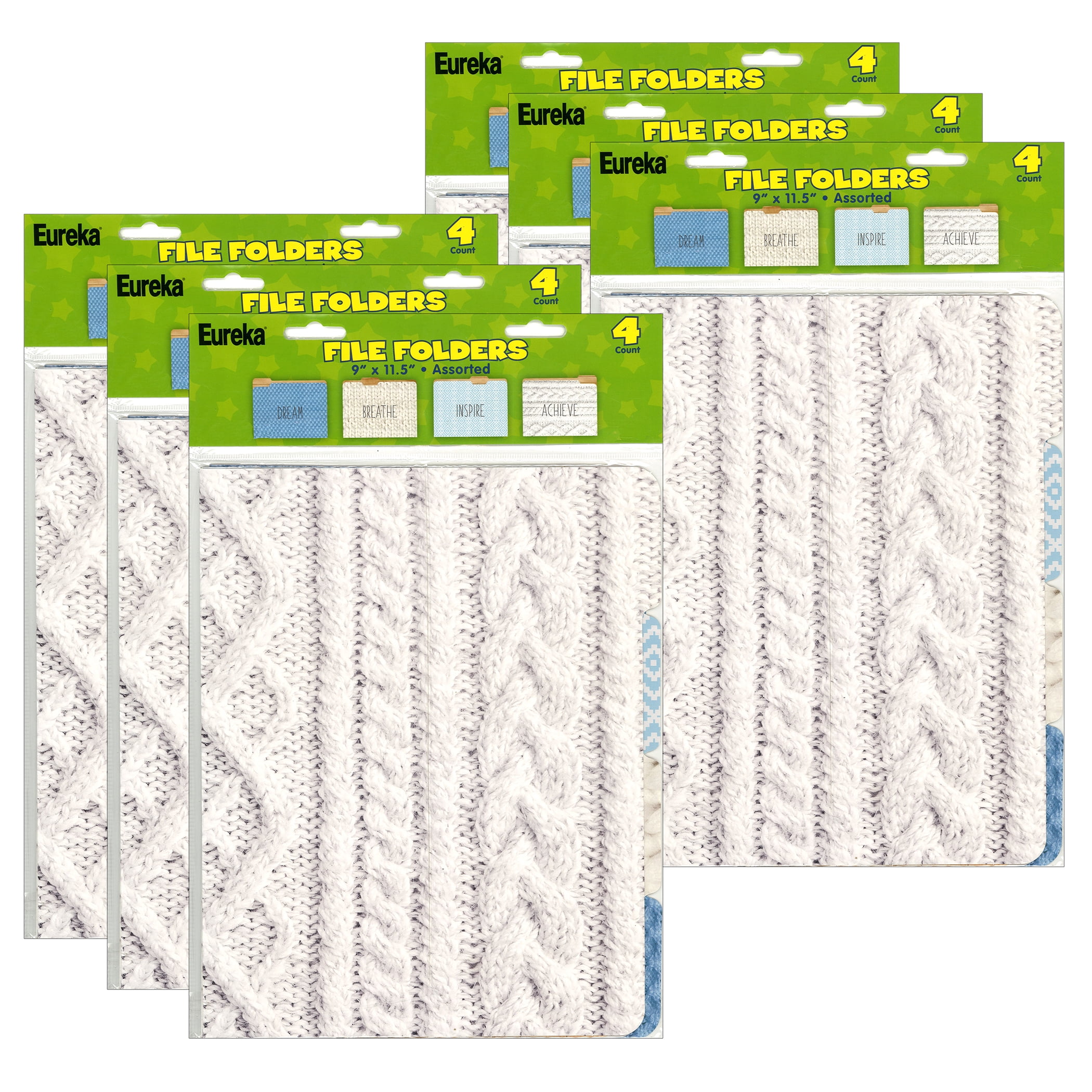 Eureka A Close-Knit Class File Folders, 4 Per Pack, 6 Packs - Walmart.com