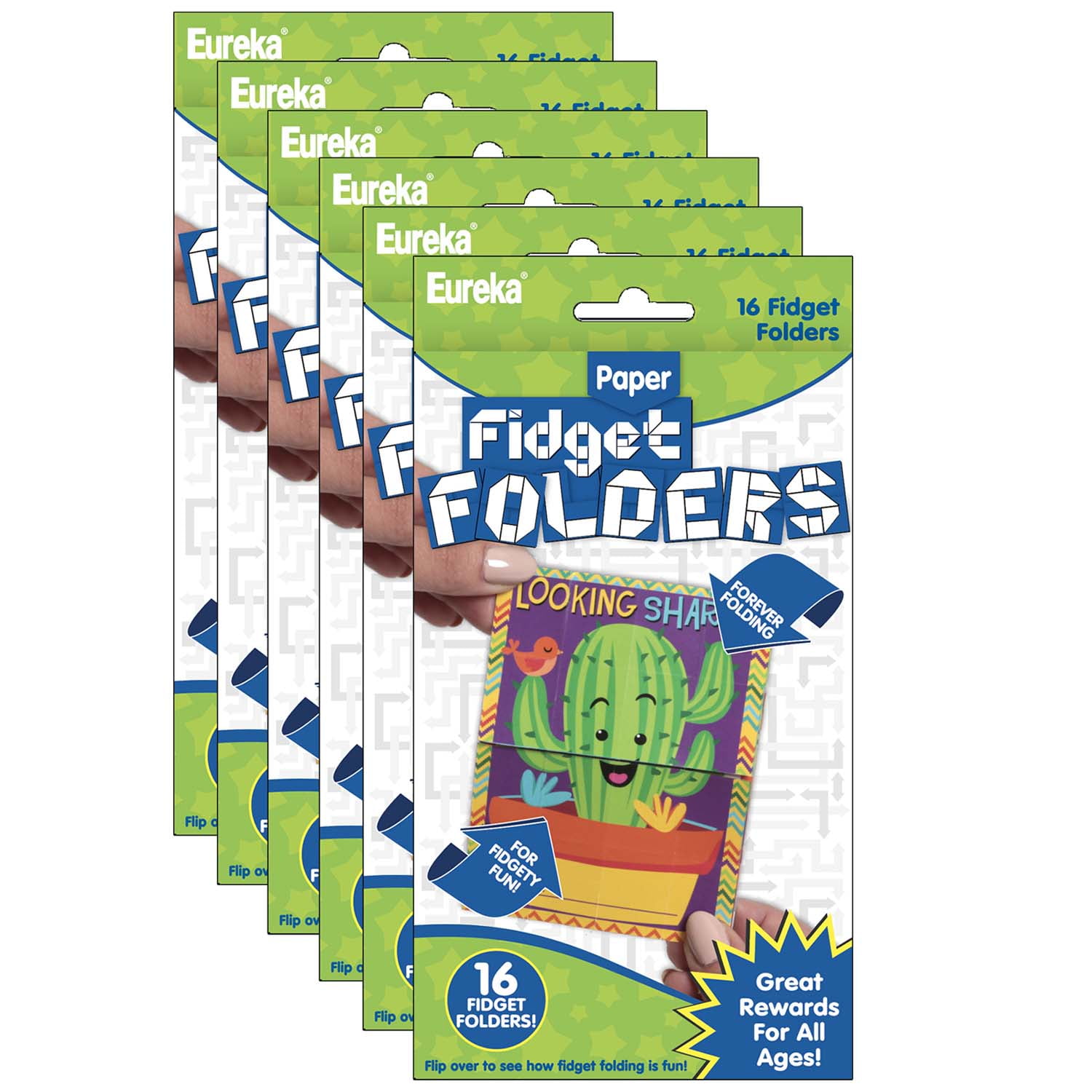 Eureka A Sharp Bunch Fidget Folder, 16 Per Pack, 6 Packs - Walmart.com