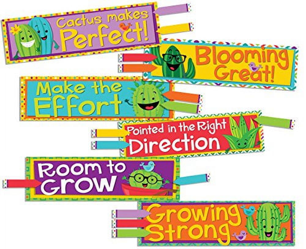 Eureka A Sharp Bunch Teacher Supplies Motivational Cactus Theme ...