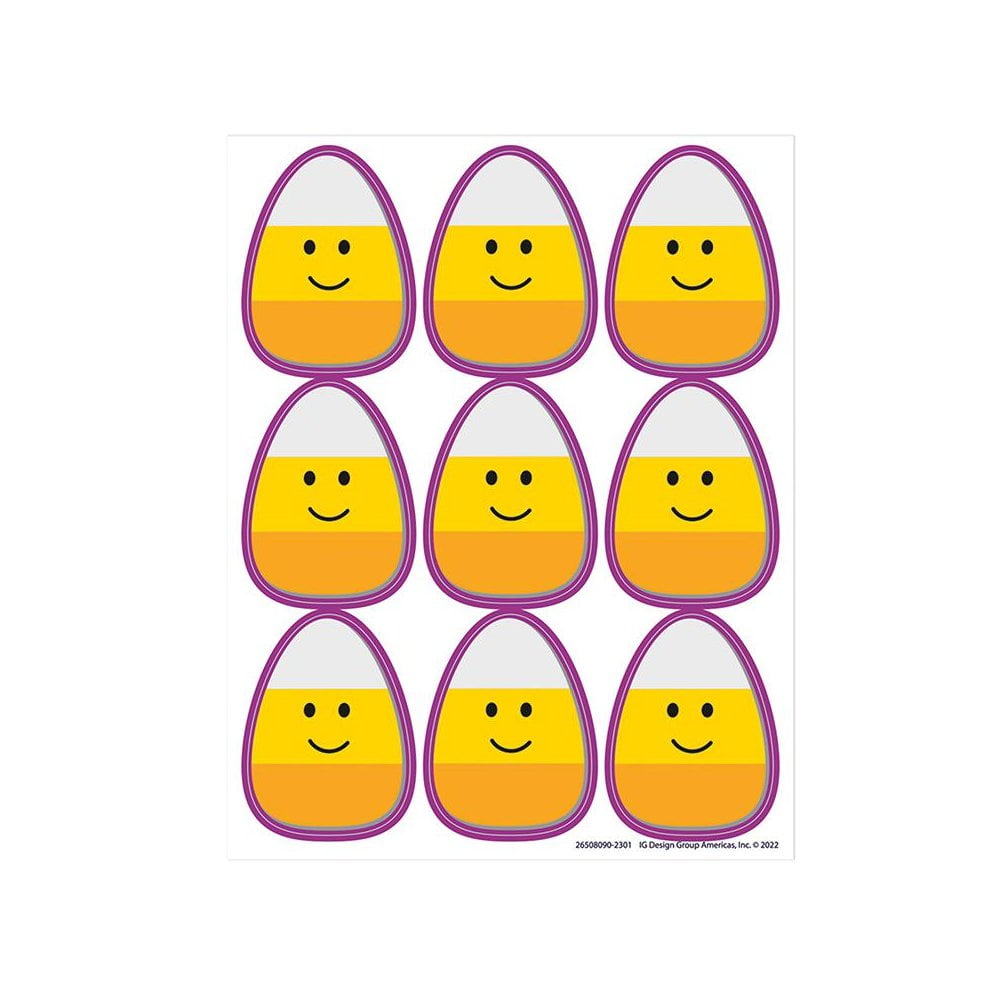 Eureka Candy Corn Giant Stickers, 36 Per Pack, 12 Packs - Walmart.com