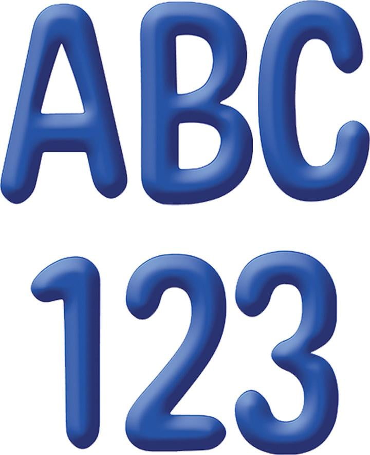 Eureka Color My World Solid Blue Deco Letters (EU 845305) - Walmart.com