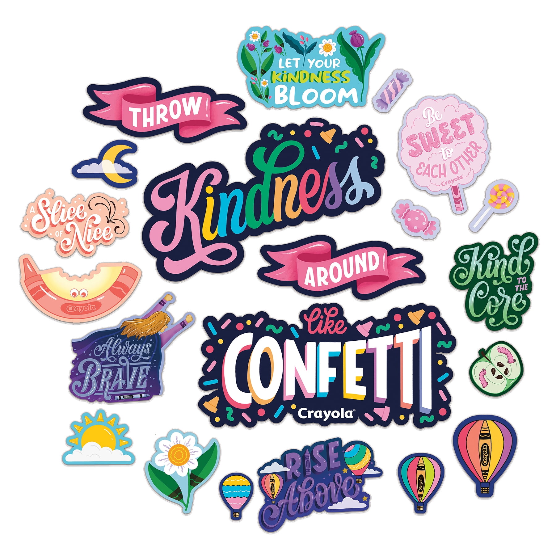 Eureka Crayola Colors of Kindness Throw Kindness Bulletin Board Set, 21 ...