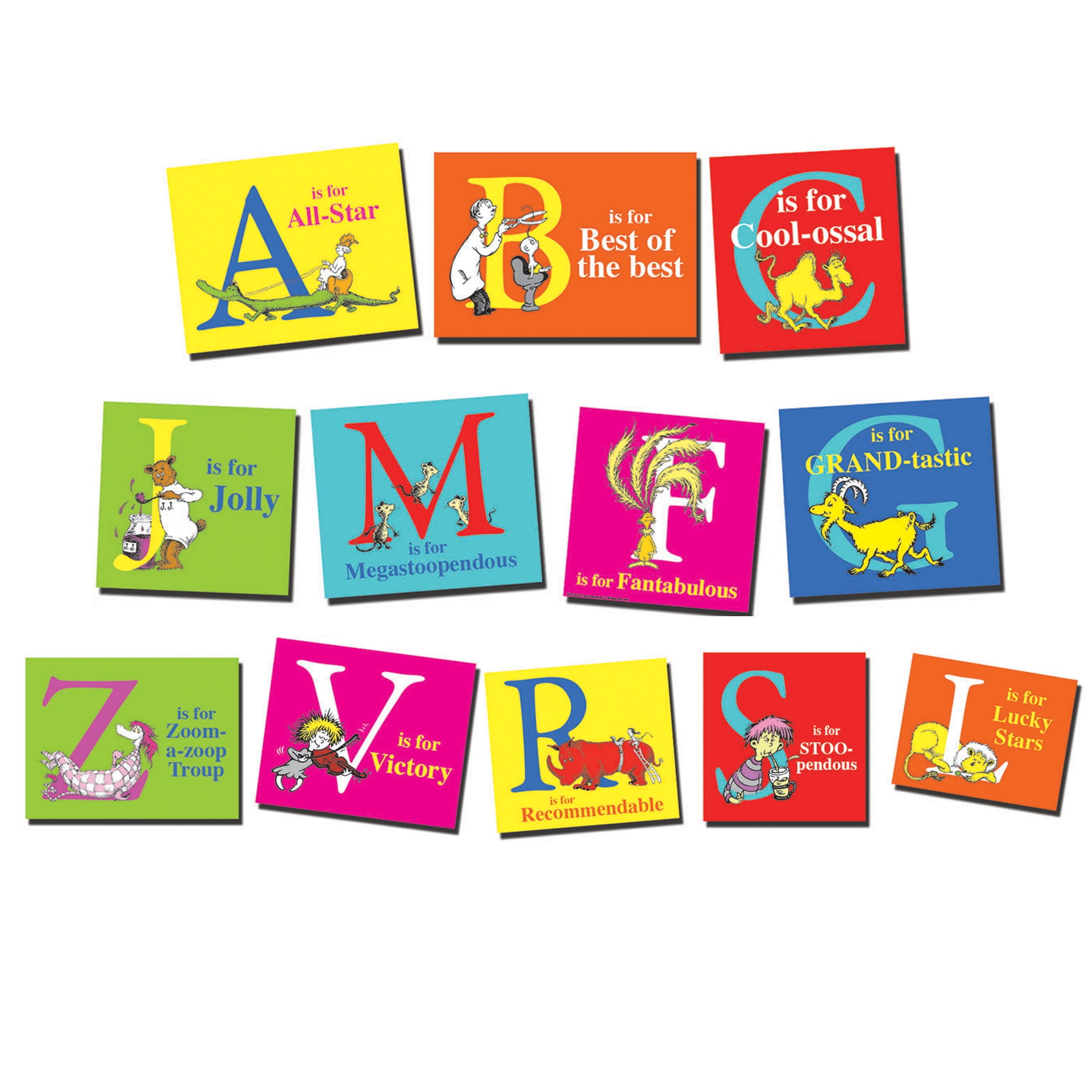 Eureka Dr. Seuss Encouraging and Positive ABC Mini Bulletin Board Set ...