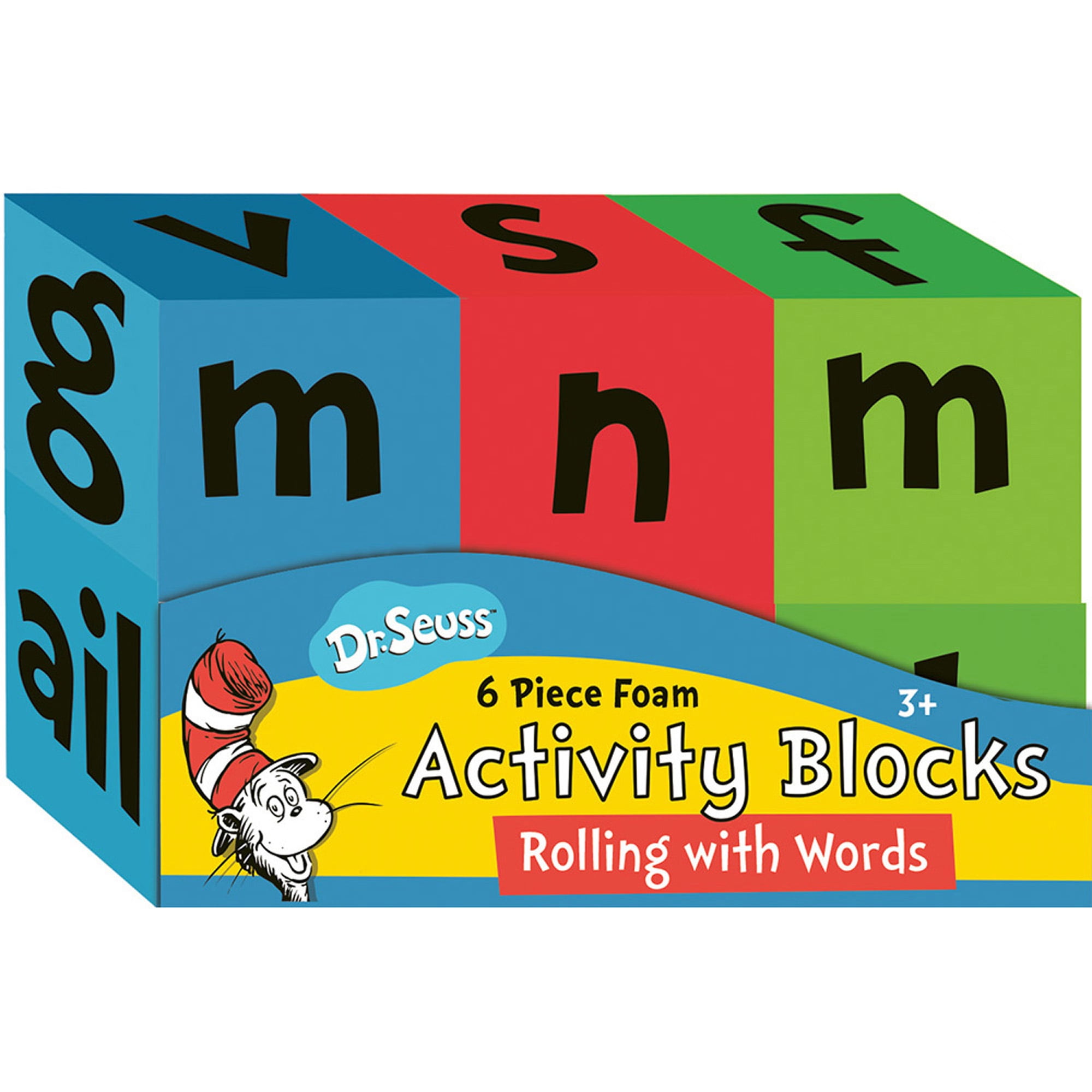 Eureka Dr. Seuss™ Rolling with Words Activity Foam Alphabet Blocks, 6 ...