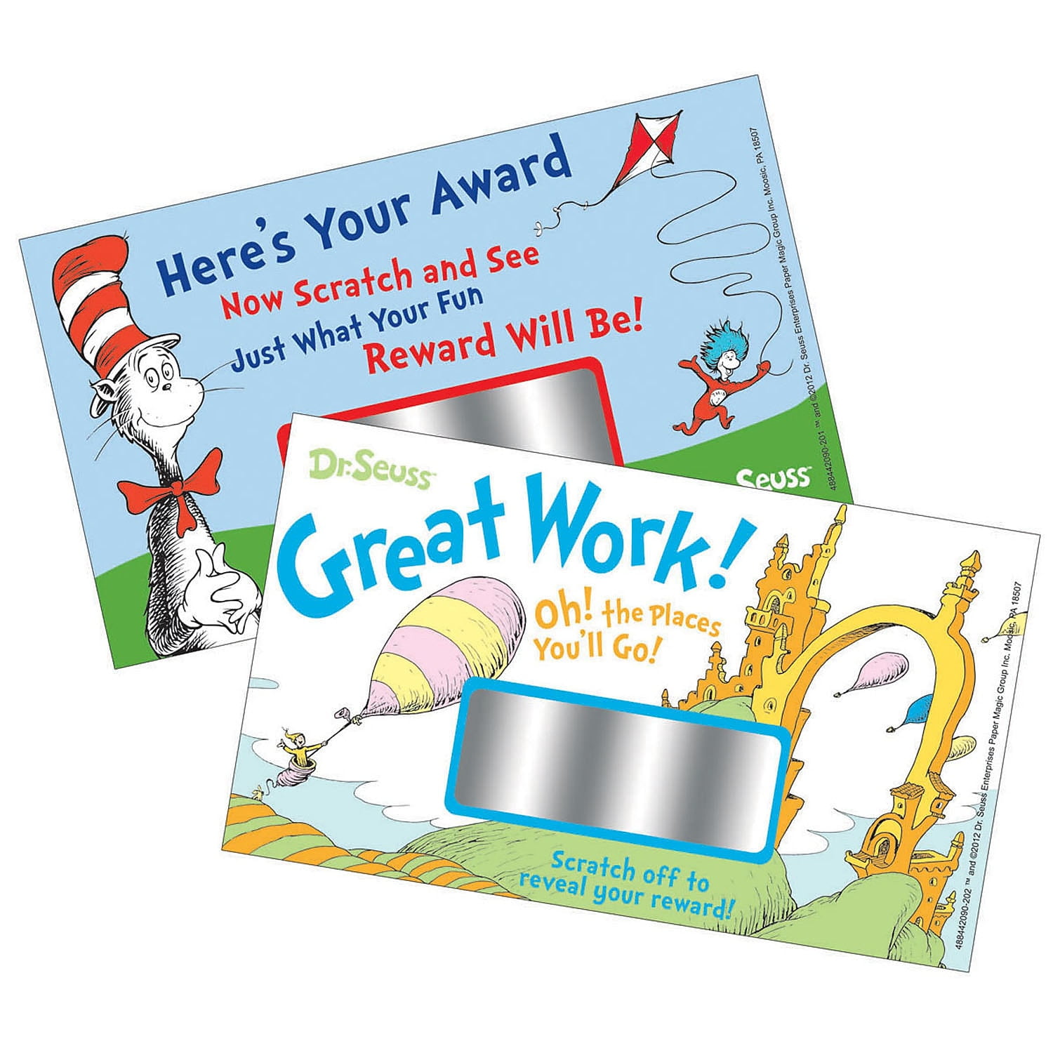 Eureka Dr. Seuss Scratch-Off Rewards, Assorted Designs, Pack Of 24 ...